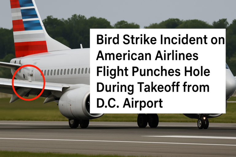 Bird Strike Incident on American Airlines Flight Punches Hole During ...