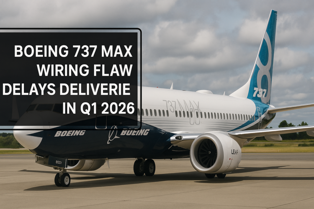 Boeing 737 MAX Wiring Flaw Delays Deliveries in Q1 2026 ...
