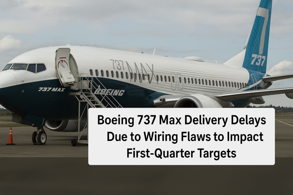 Boeing 737 Max Delivery Delays Due to Wiring Flaws to Impact First ...