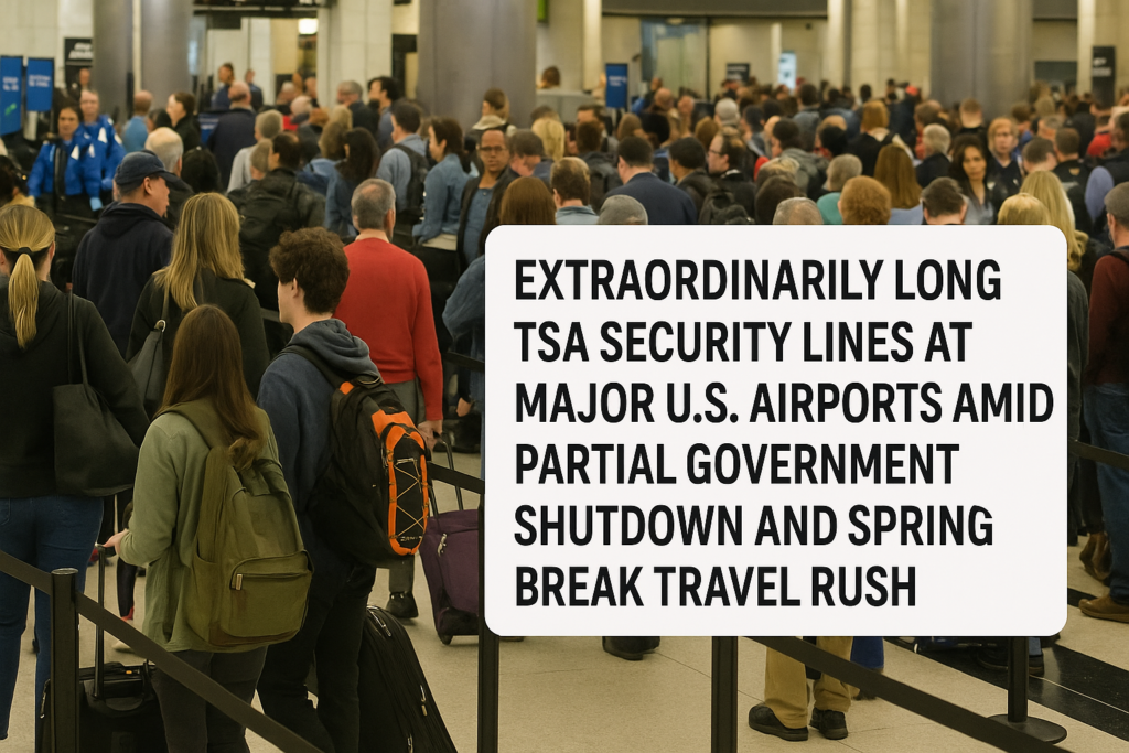 Extraordinarily Long TSA Security Lines at Major U.S. Airports Amid ...
