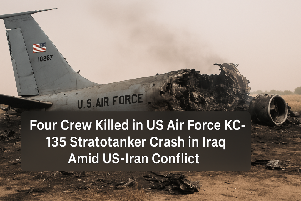 Four Crew Killed in **US Air Force KC-135 Stratotanker Crash in Iraq ...