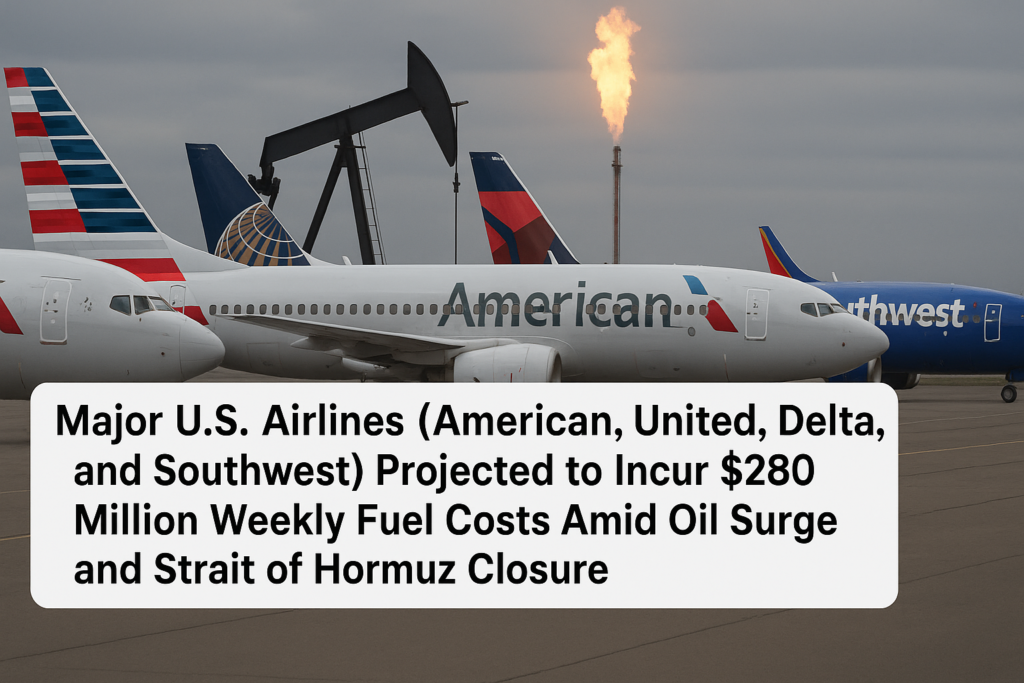 Major U.S. Airlines (American, United, Delta, and Southwest) Projected ...