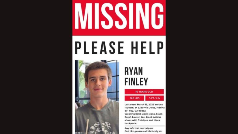 Marina del Rey, CA Missing Teen Ryan Finley, Social Media Posts Drive ...