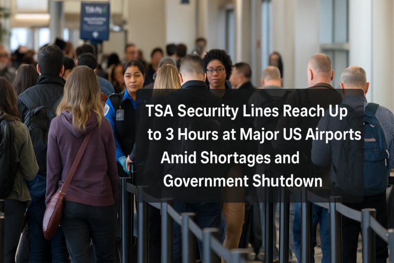 TSA Security Lines Reach Up to 3 Hours at Major US Airports Amid ...