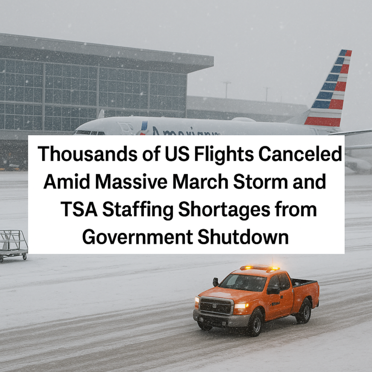 Thousands of US Flights Canceled Amid Massive March Storm and TSA ...