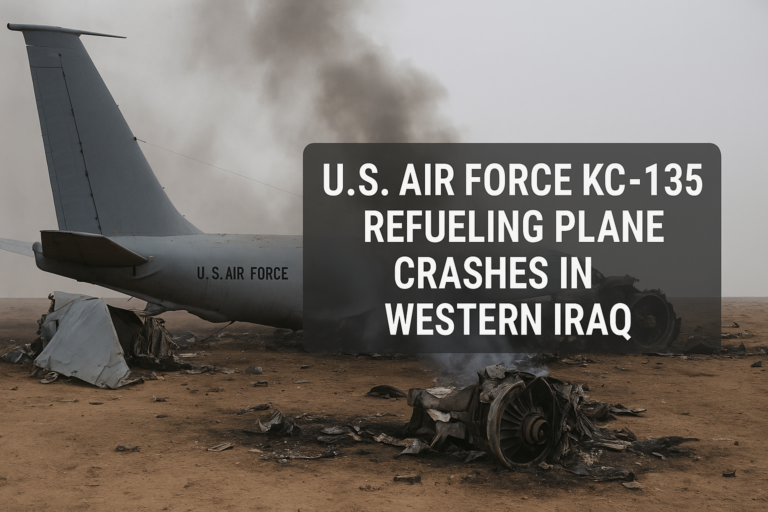 U.S. Air Force KC-135 Refueling Plane Crashes in Western Iraq ...