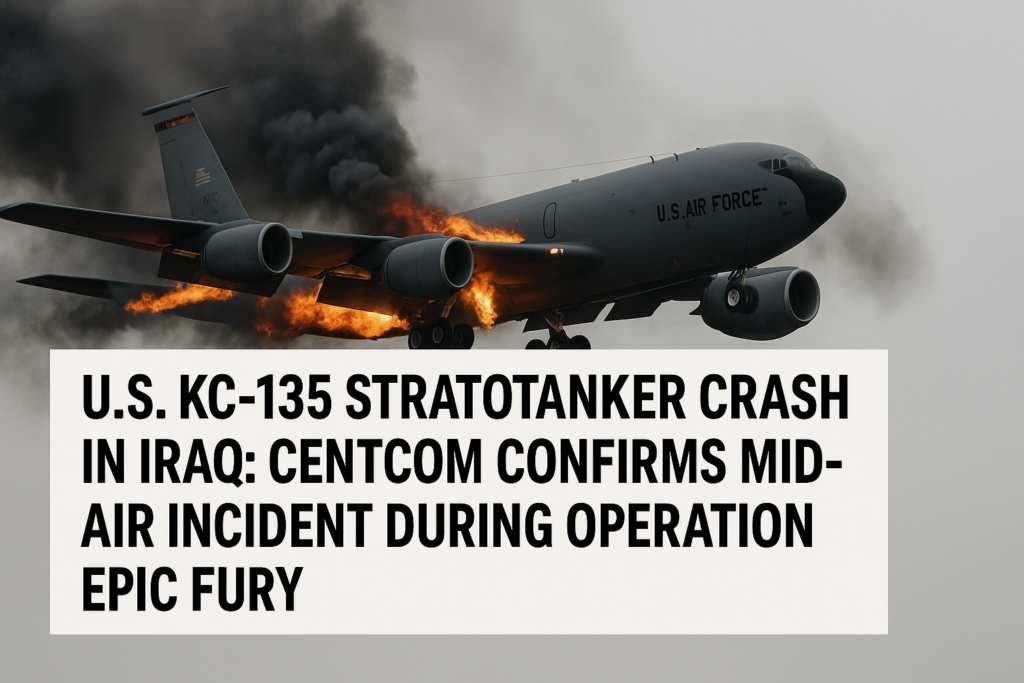 U.S. KC-135 Stratotanker Crash in Iraq: CENTCOM Confirms Mid-Air ...