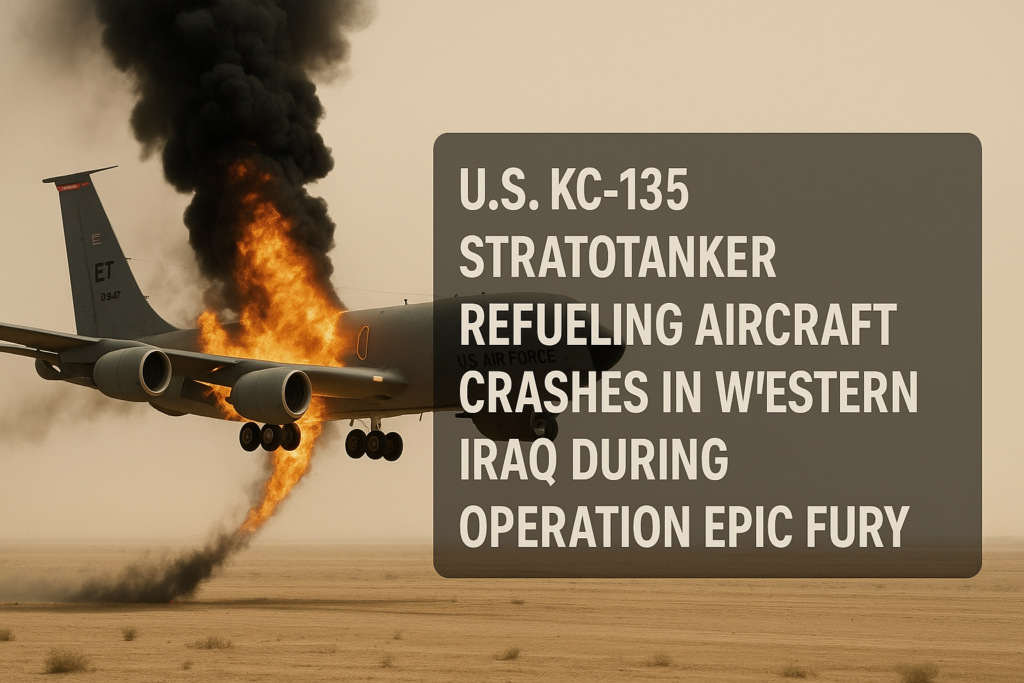 U.S. KC-135 Stratotanker Crash in Iraq: CENTCOM Confirms Mid-Air ...