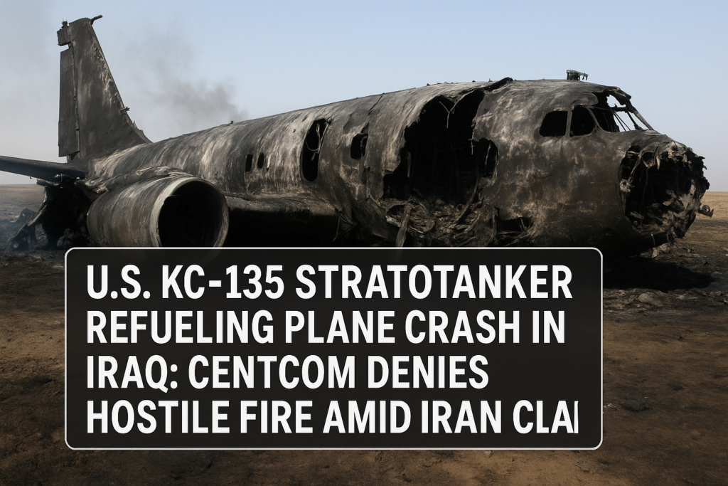 Six US Crew Members Killed in Air Force KC-135 Refueling Plane Crash in ...