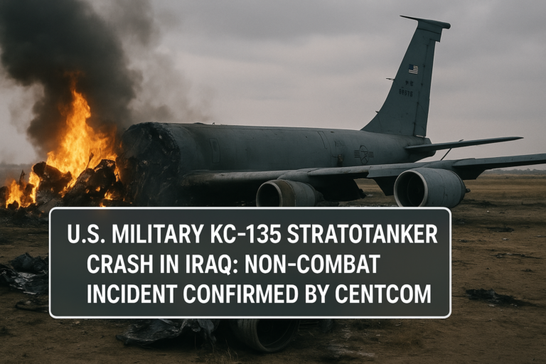 U.S. Military KC-135 Stratotanker Crash in Iraq: Non-Combat Incident ...