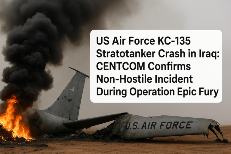 US Air Force KC-135 Stratotanker Crash in Iraq: CENTCOM Confirms Non ...