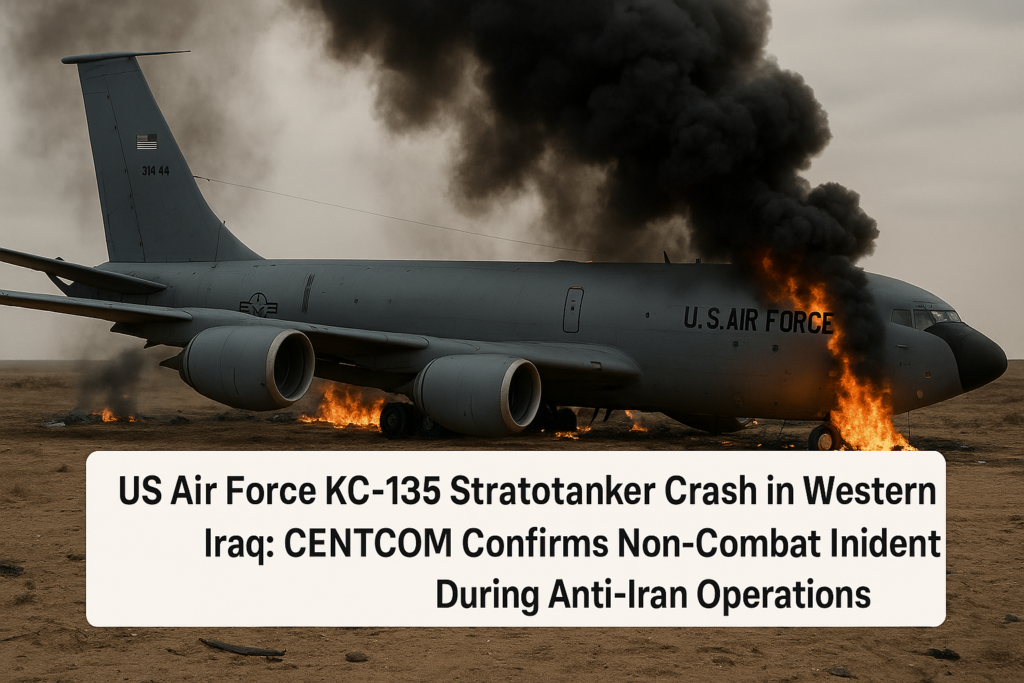 US Air Force KC-135 Stratotanker Crash in Western Iraq: CENTCOM ...