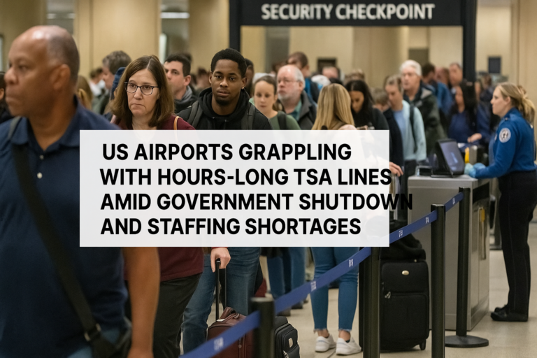 US Airports Grappling with Hours-Long TSA Lines Amid Government ...